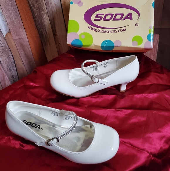 Soda | Shoes | New In Box Girls White Soda Dress Shoes Size 4m | Poshmark
